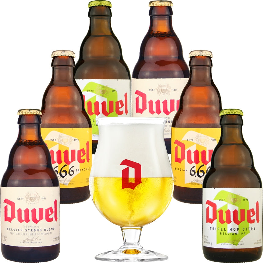 Duvel Tasting Set (6 ales & 1 glass) – BELGIAN-STYLE ALES